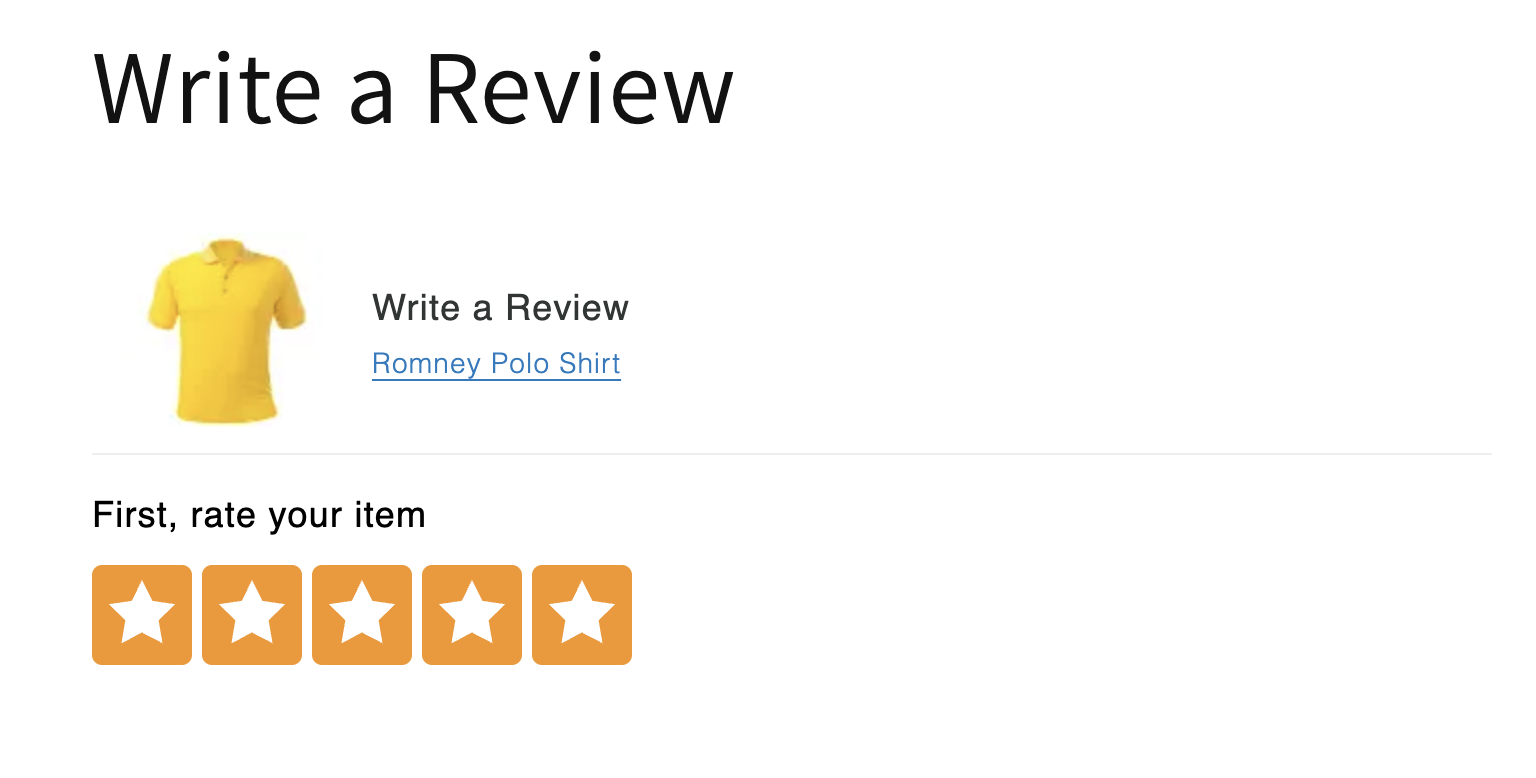 Rating Only Reviews – PowerReviews Help Center